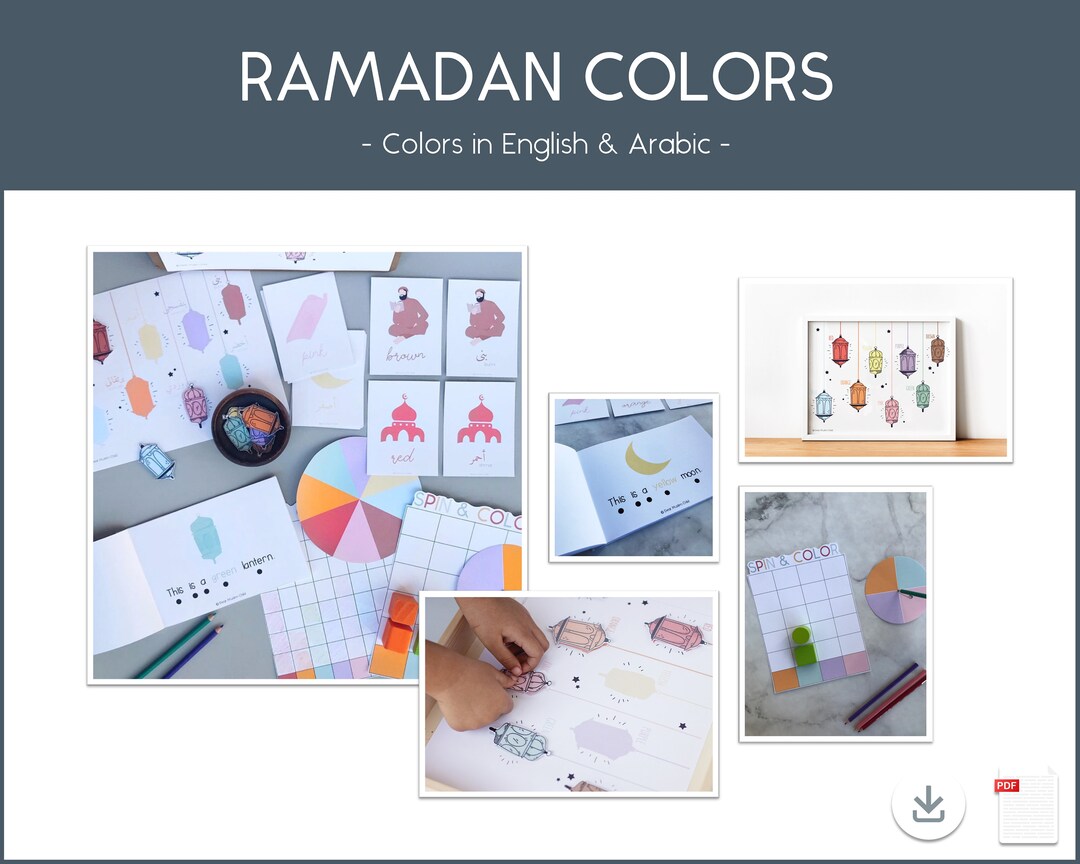 Ramadan Colors, Ramadan Activities for Kids, Ramadan Printables ...
