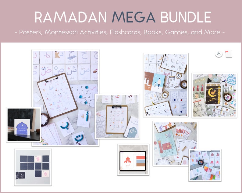 Ramadan Mega Bundle, Ramadan for Toddlers and Preschoolers, Montessori ...