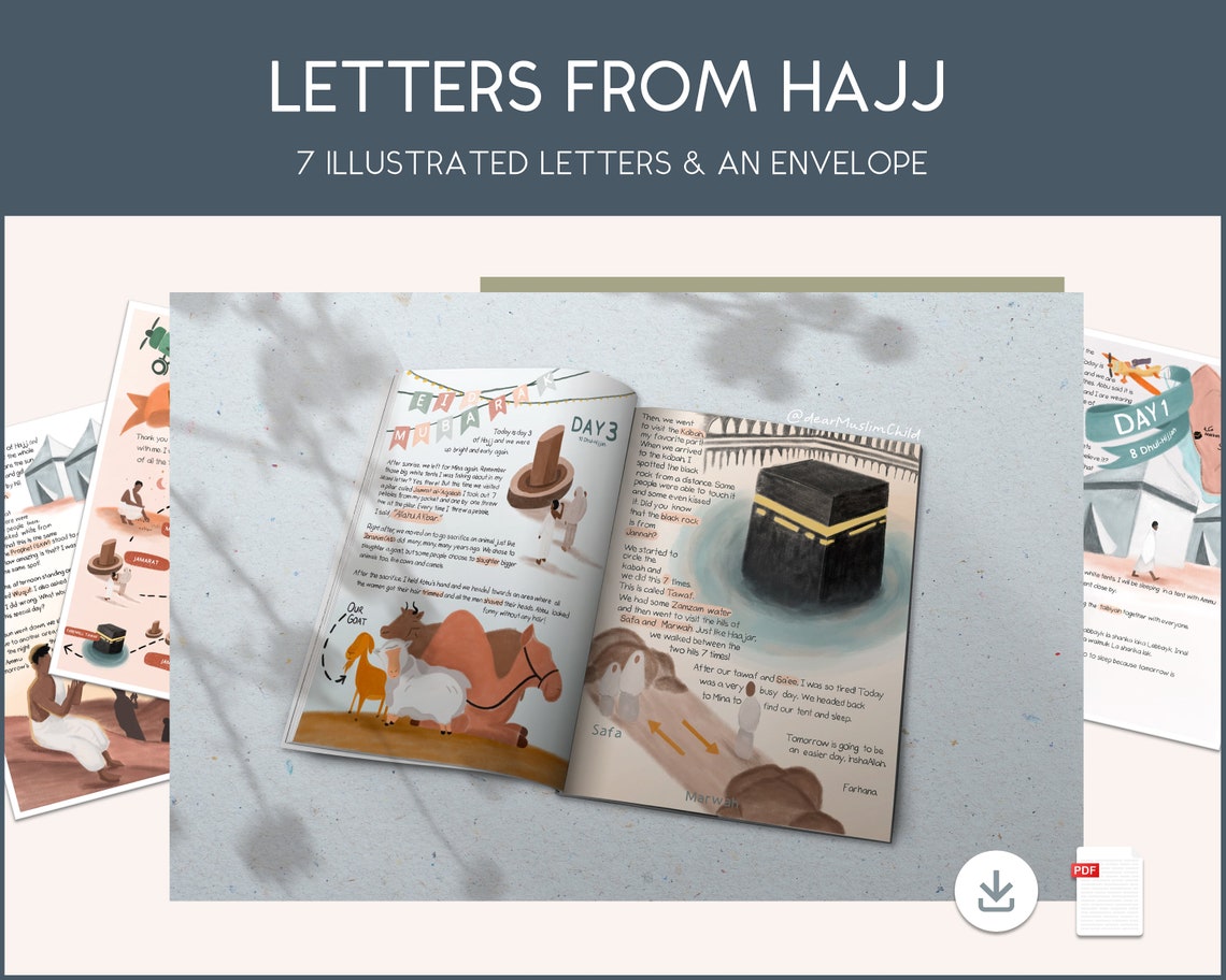 Letters from Hajj Hajj activities Dhul Hijjah Activities | Etsy
