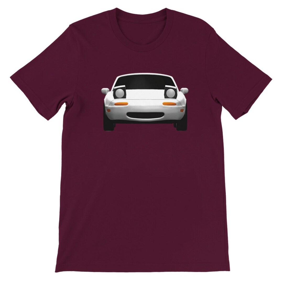 White Mazda Miata Mx5 T-shirt Jdm Accessories Spring Outfits for ...