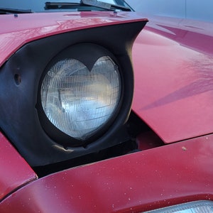 Heart Cover for 7 Inch Round Headlights - Mazda Miata Mx5 Gift for Her ...