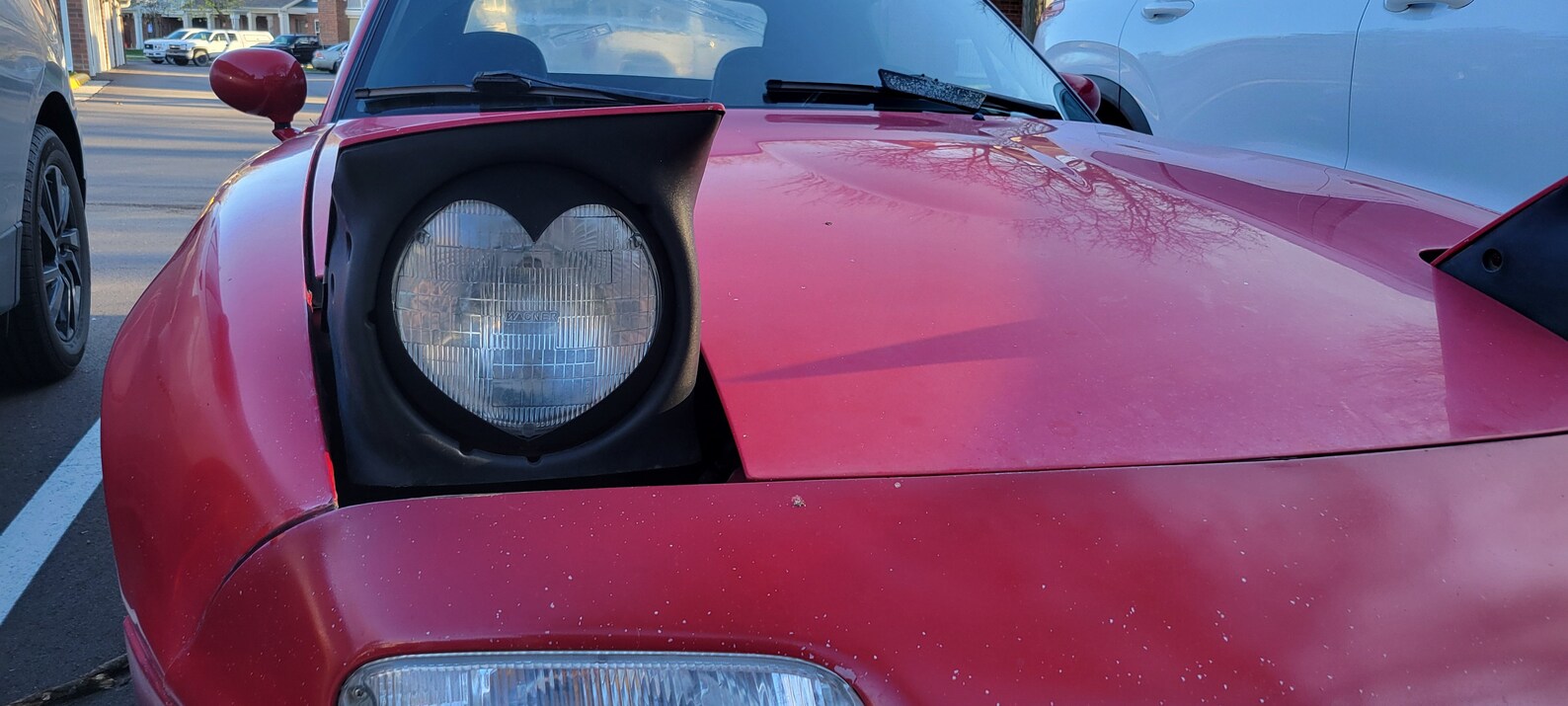 Heart Headlight Cover - 7 Inch Round Headlamp, Car Accessory - Etsy