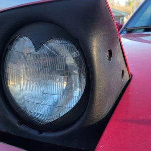 Heart Cover for 7 Inch Round Headlights - Mazda Miata Mx5 Gift for Her ...
