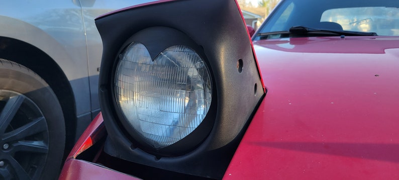 Heart Headlight Cover - 7 Inch Round Headlamp, Car Accessory - Etsy