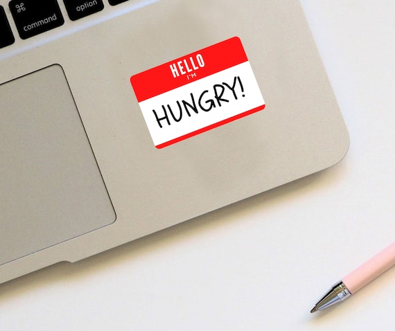 Hello I'm Hungry Sticker Stickers for Car Macbook Decal - Etsy