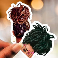 Celebrate Afrocentric Pride 4-pack Headshot Afro American Heritage ...