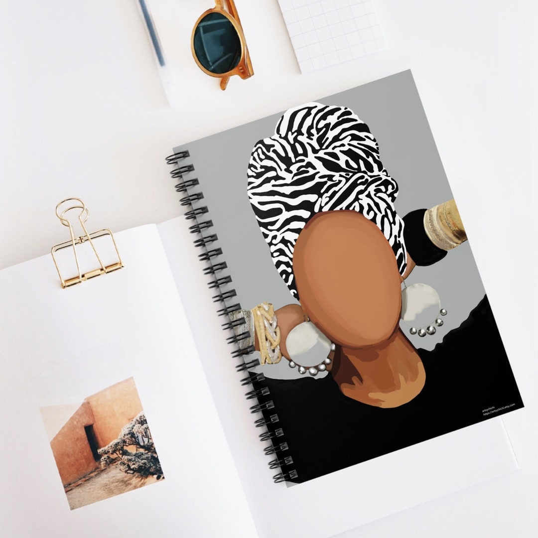 Black Girl Gift Notebook, Black Woman Writing Journal, African American ...