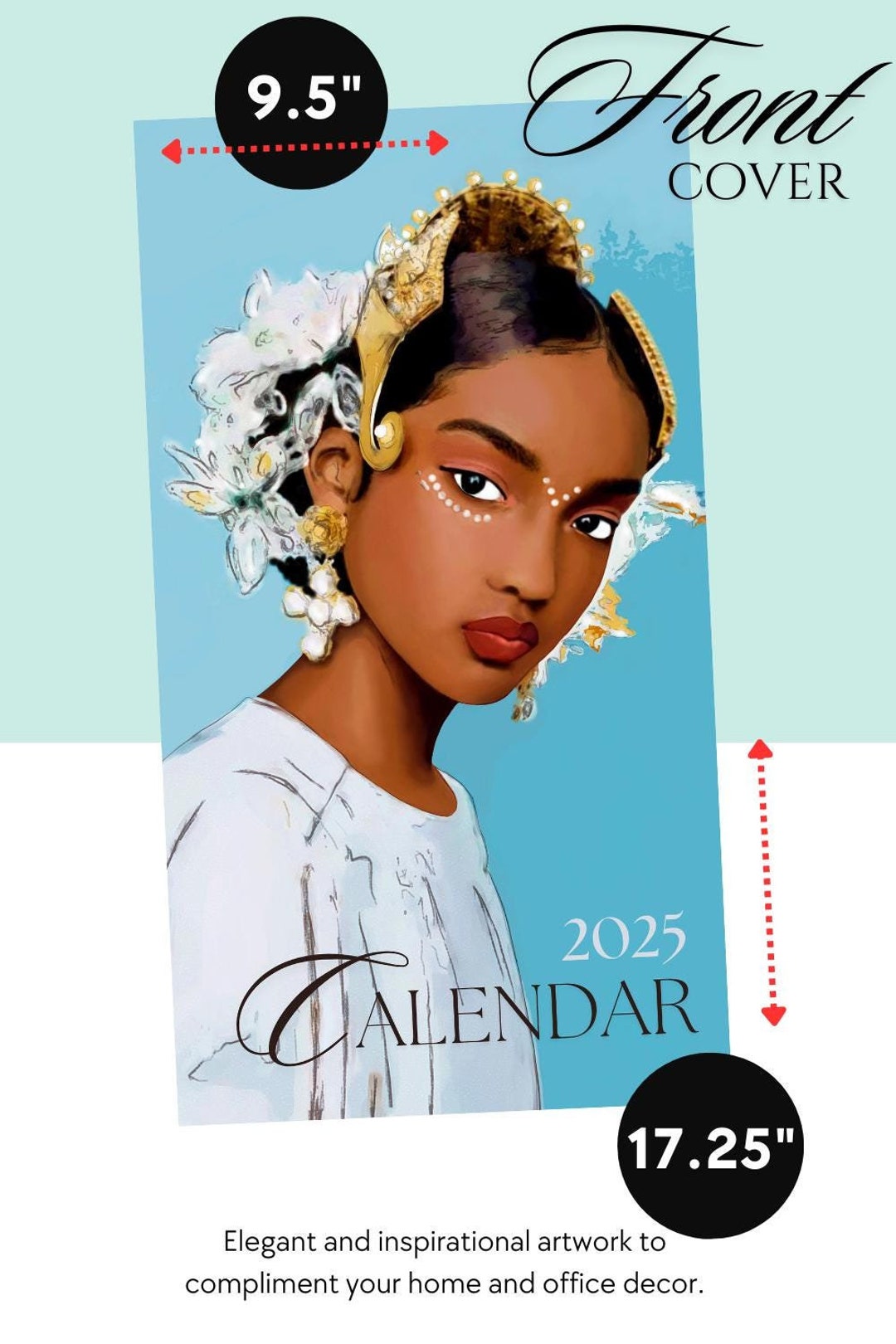 2025 Calendar, Monthly Calendar, African American Wall Calendar, Black ...