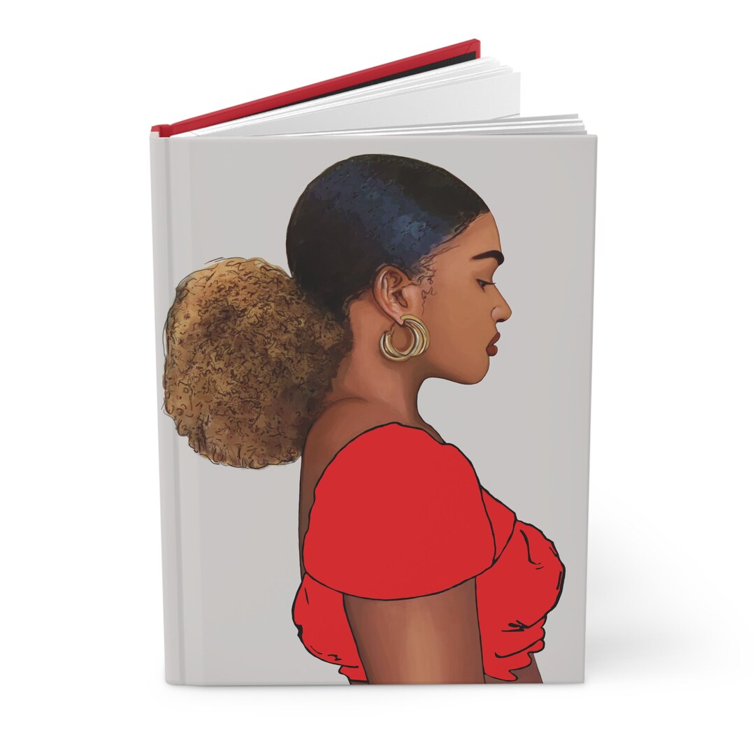 Black Girl Journal, Black Woman Journal, Afro Girl Notebook Black Girl ...