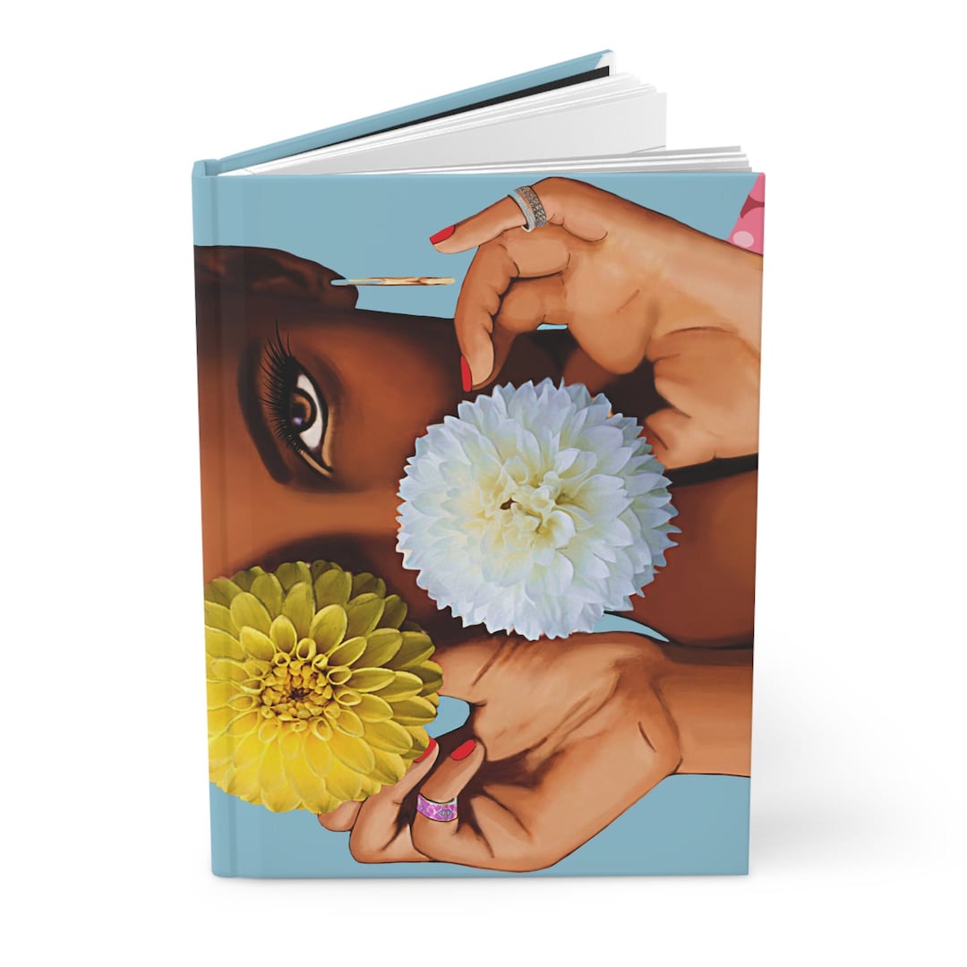 Black Girl Journal, Black Woman Hardcover Journal, Black Girl Notebook ...