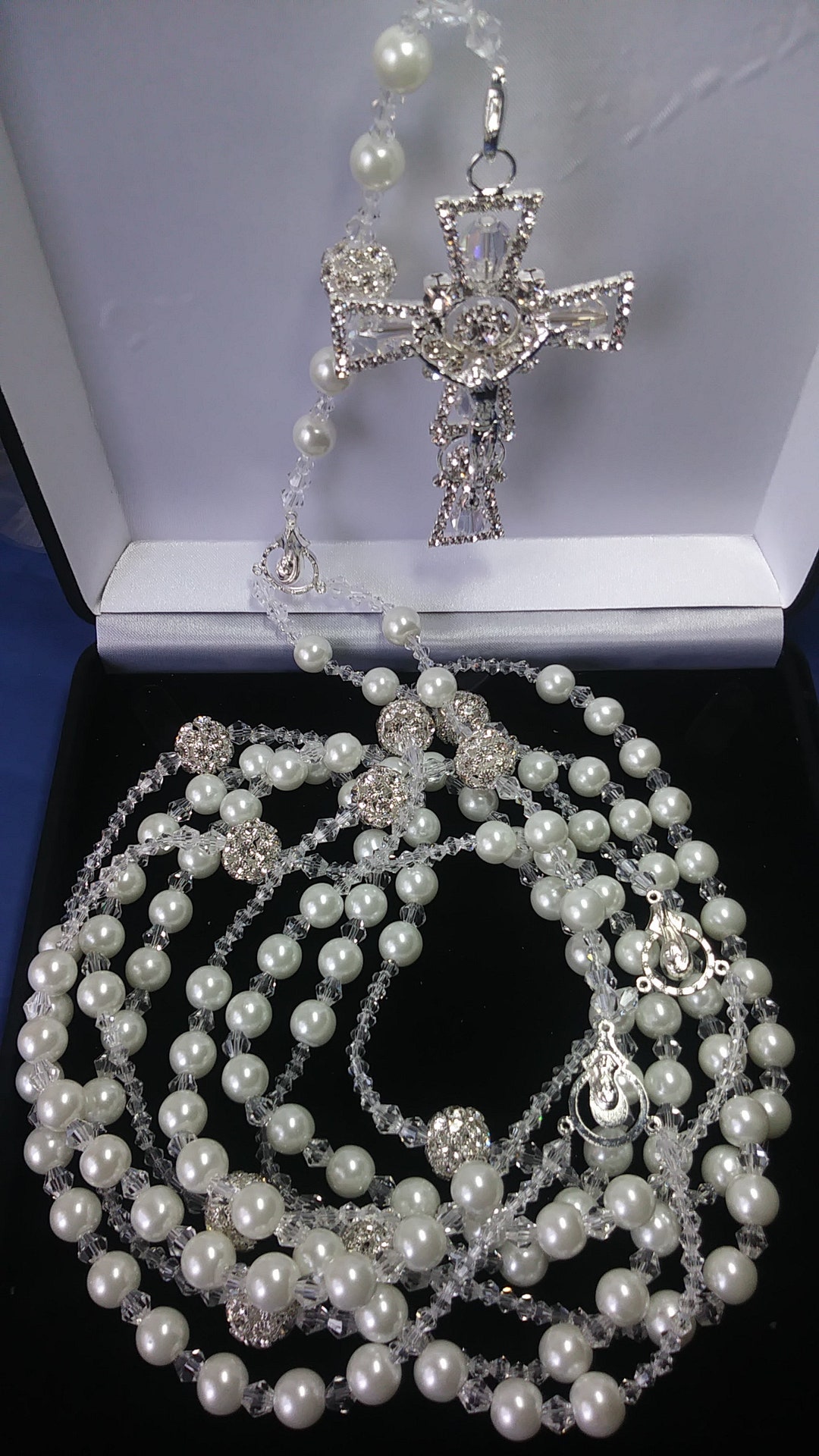 Wedding Lasso Lasso Swarovski Pearl Wedding Bow White Color 10MM With ...