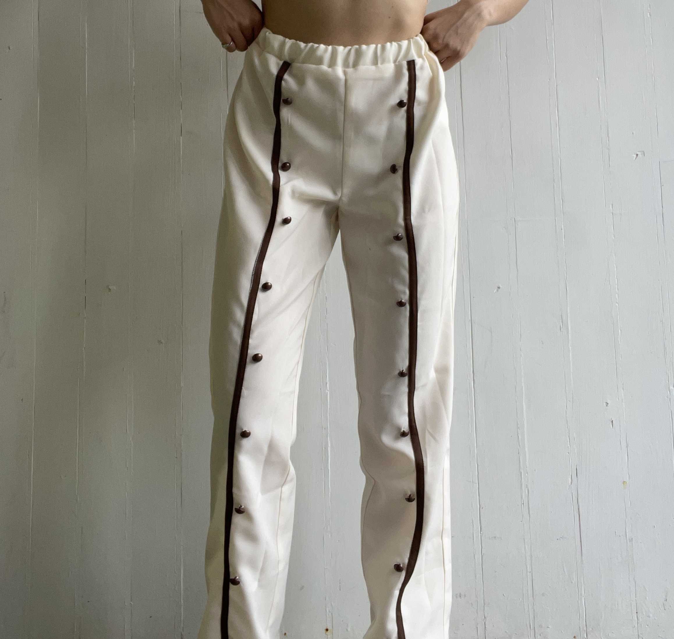 Cool Striped Vintage Pants With Buttons - Etsy