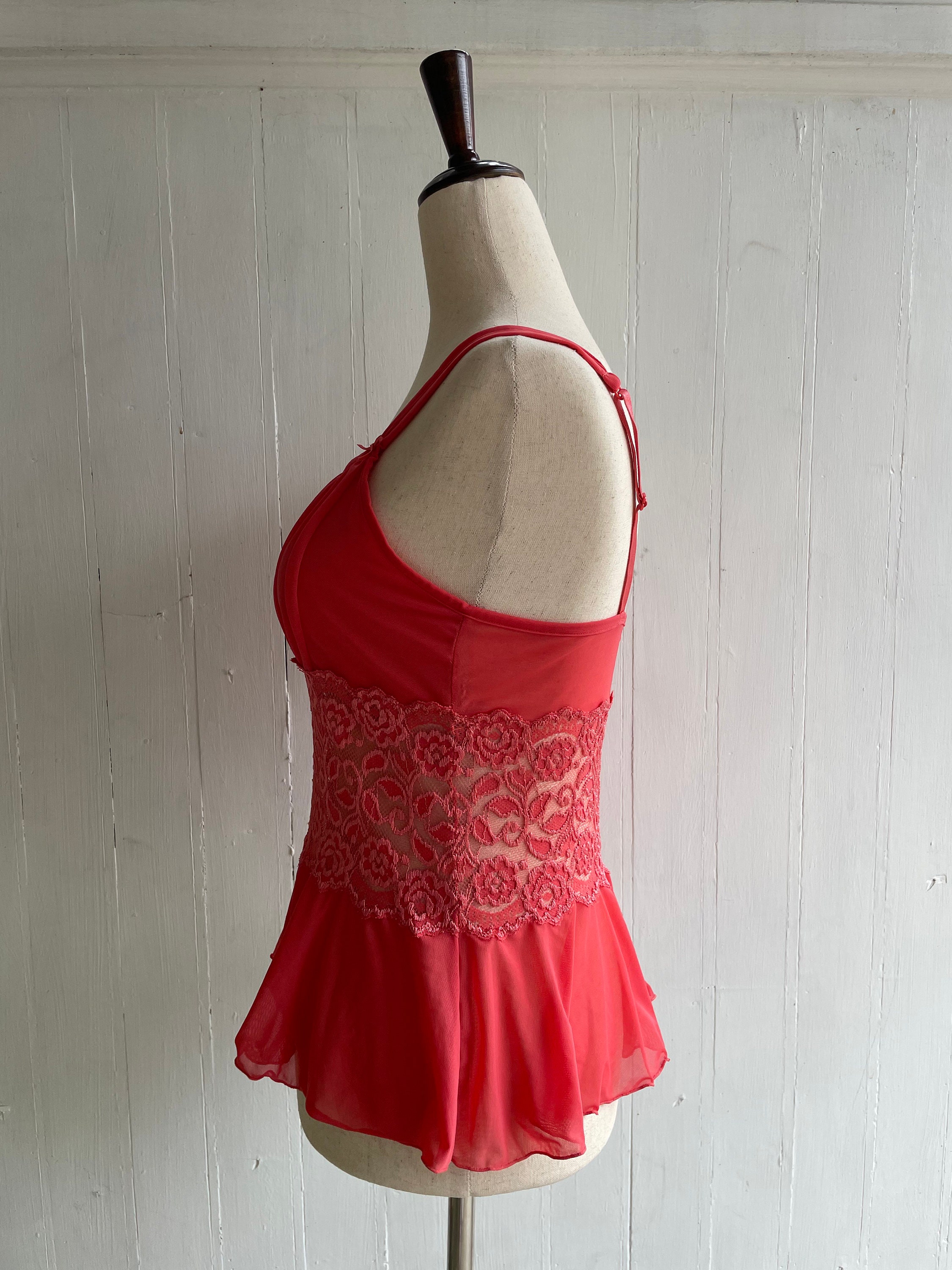 Y2K Bright Pink Barbie Princess-esque Tank Top - Etsy