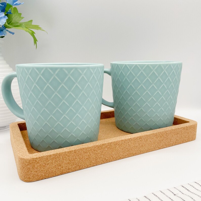 Cork Desk Tray Cork Key Dish Catch All Valet Tray Desk | Etsy