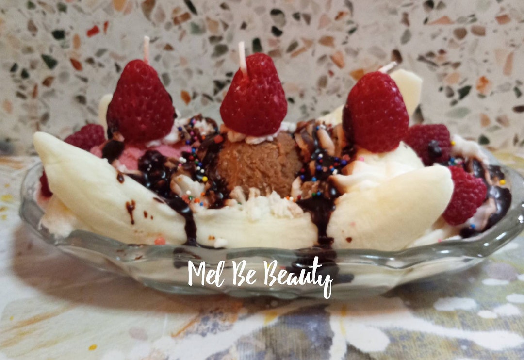 Banana Split Candle/home Decorating/housewarming Gifts/birthday Gifts ...