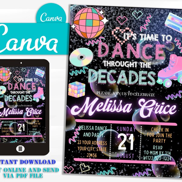 Decades Party - Etsy