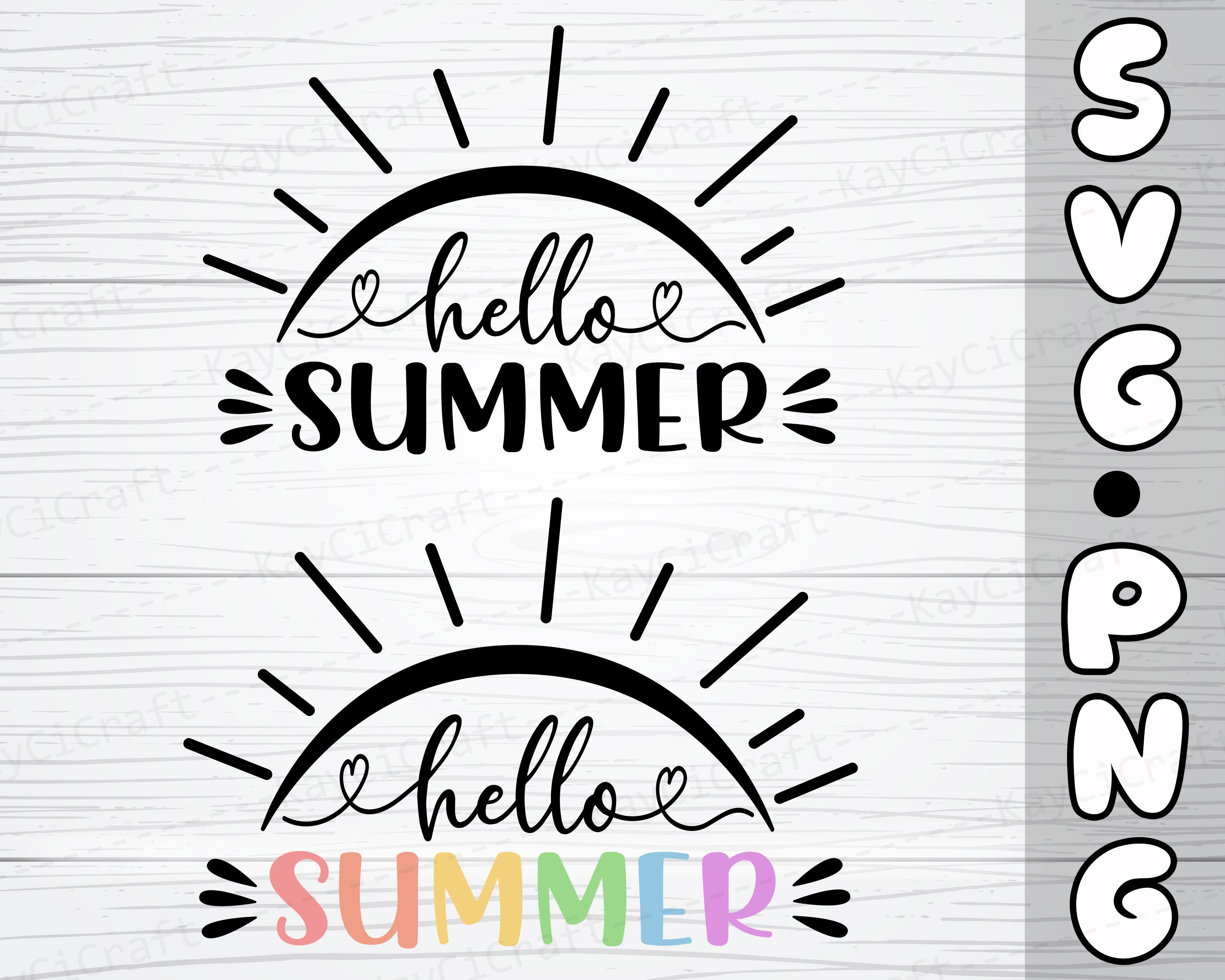 Hello Summer SVG / Summer SVG / Cute Summer Svg / Hello Summer - Etsy