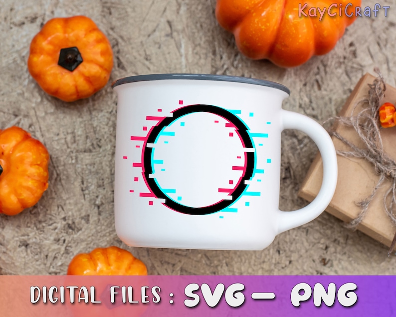 Glitch Effect Svg / Circle Svg / Square Svg / Triangle Svg / - Etsy