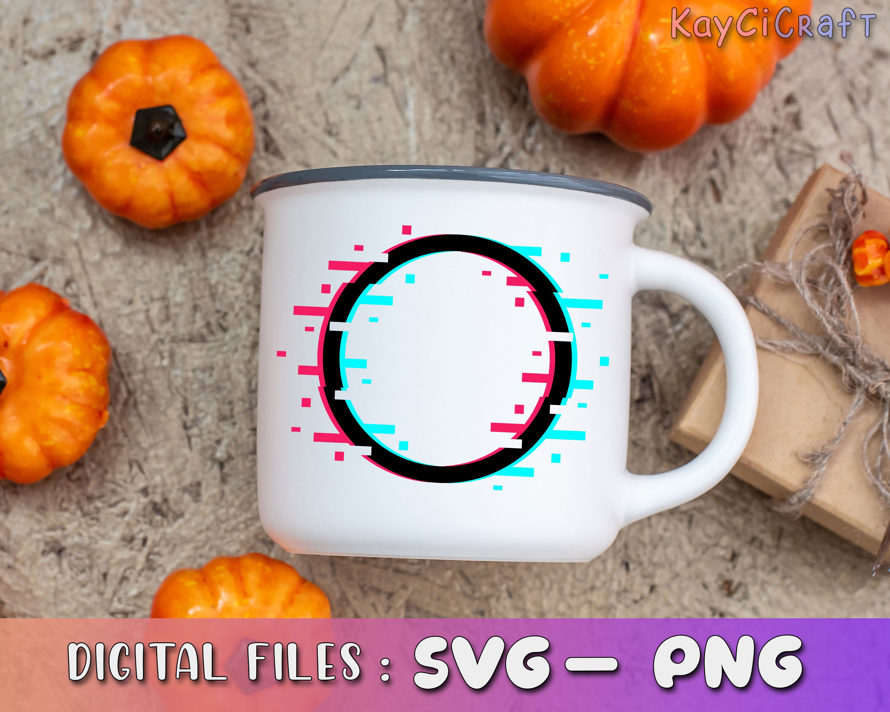 Glitch Effect Svg / Circle Svg / Square Svg / Triangle Svg / | Etsy