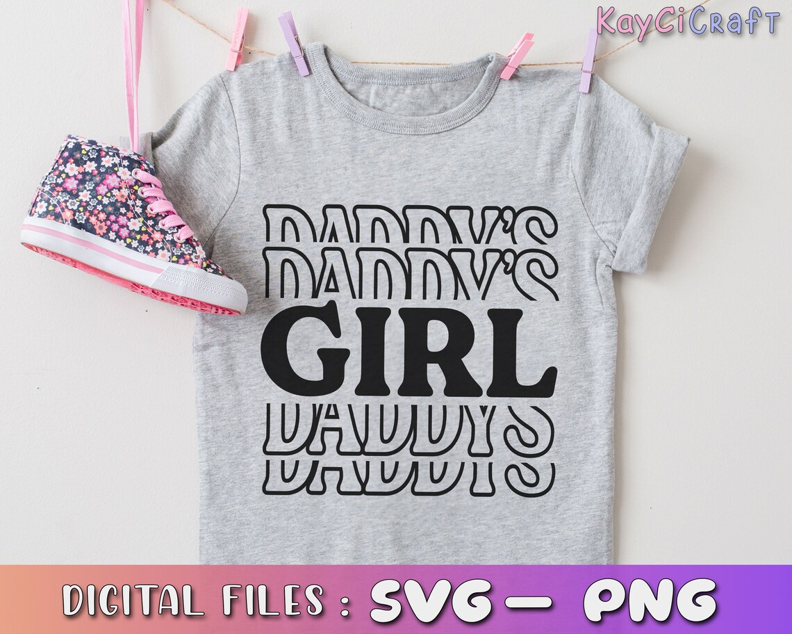 Daddy's Girl Svg Daddy's Girl Split Monogram SVG | Etsy