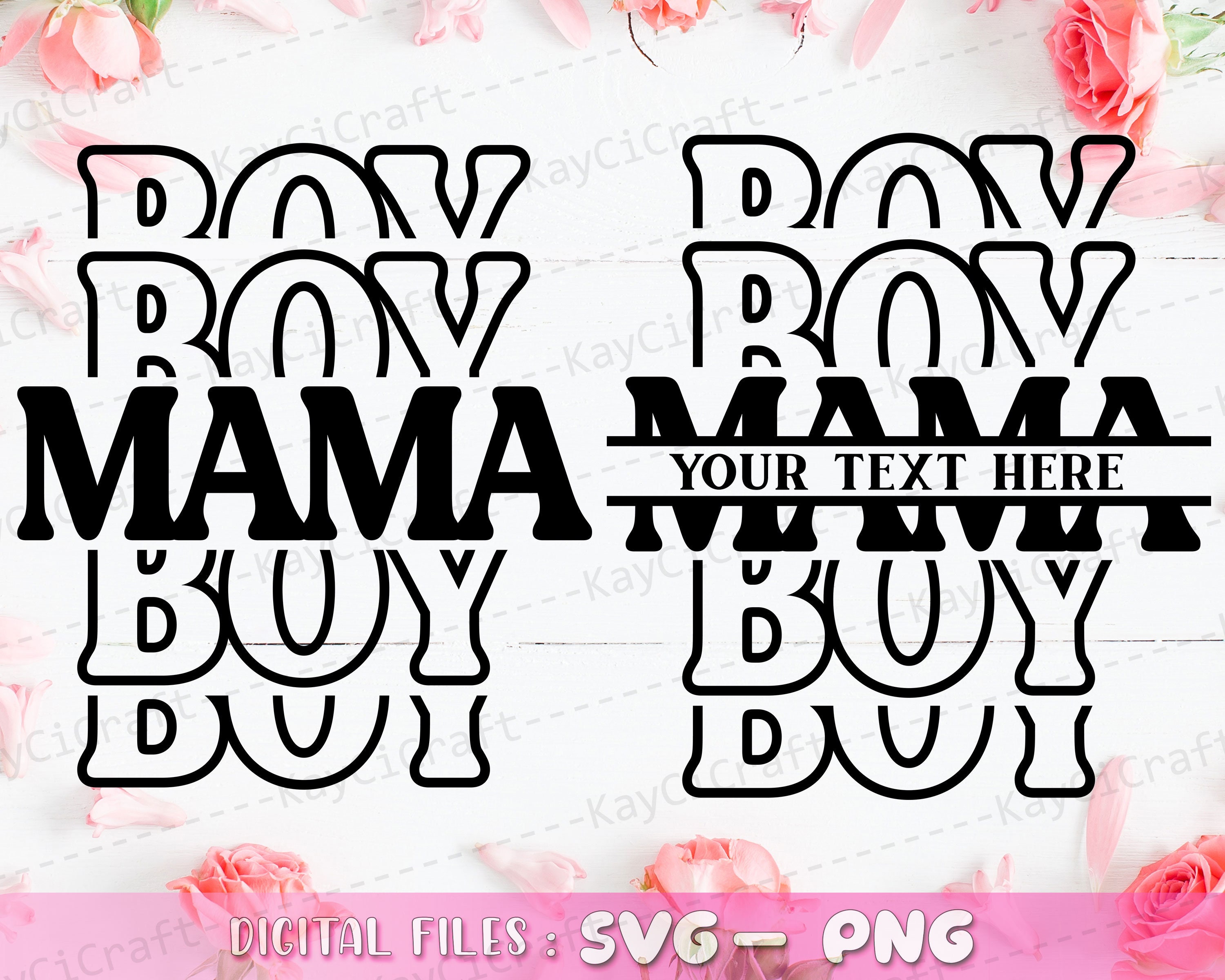 Boy Mama Svg Boy Mama Split Monogram SVG Mother's Day - Etsy