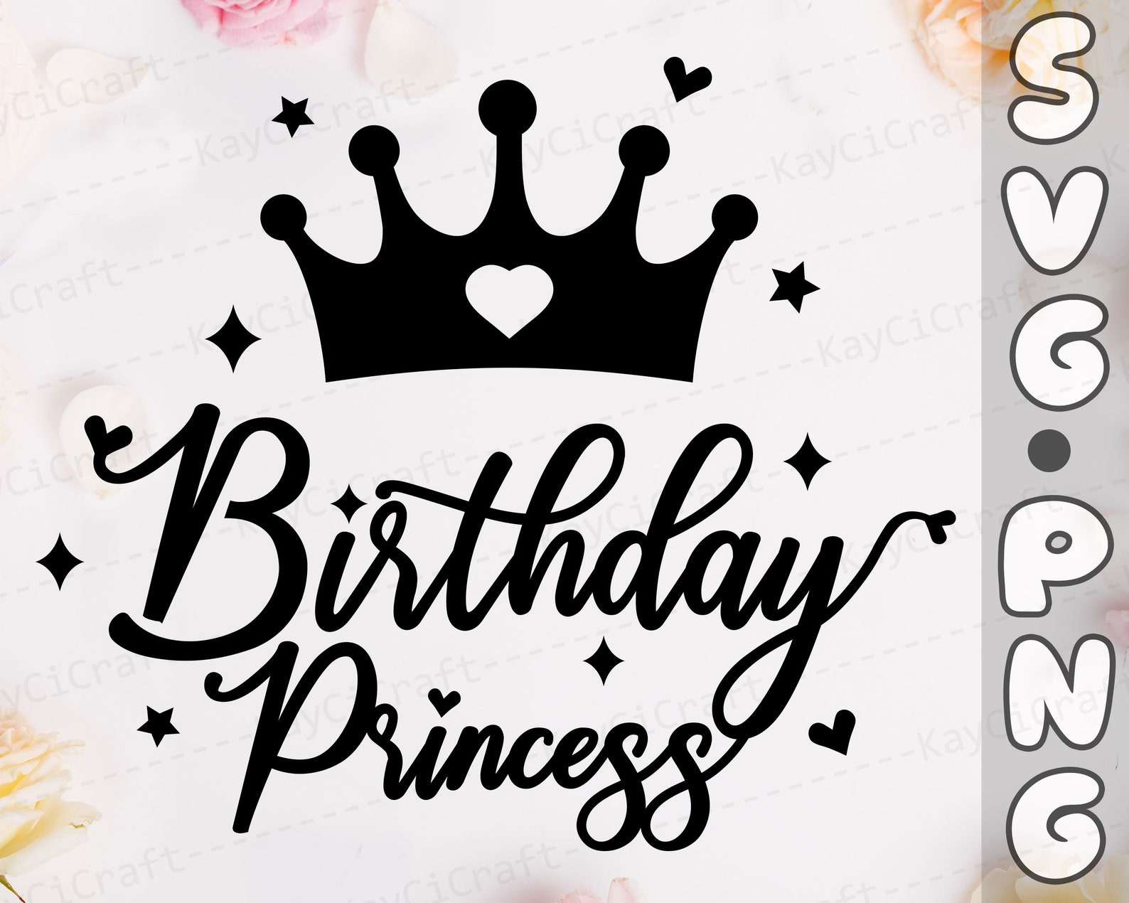 Birthday Princess Svg / Birthday Svg / Birthday Girl Svg / Birthday ...