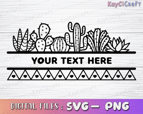 Monogram Cactus SVG PNG Cactus L Plant SVG L Monogram Svg | Etsy