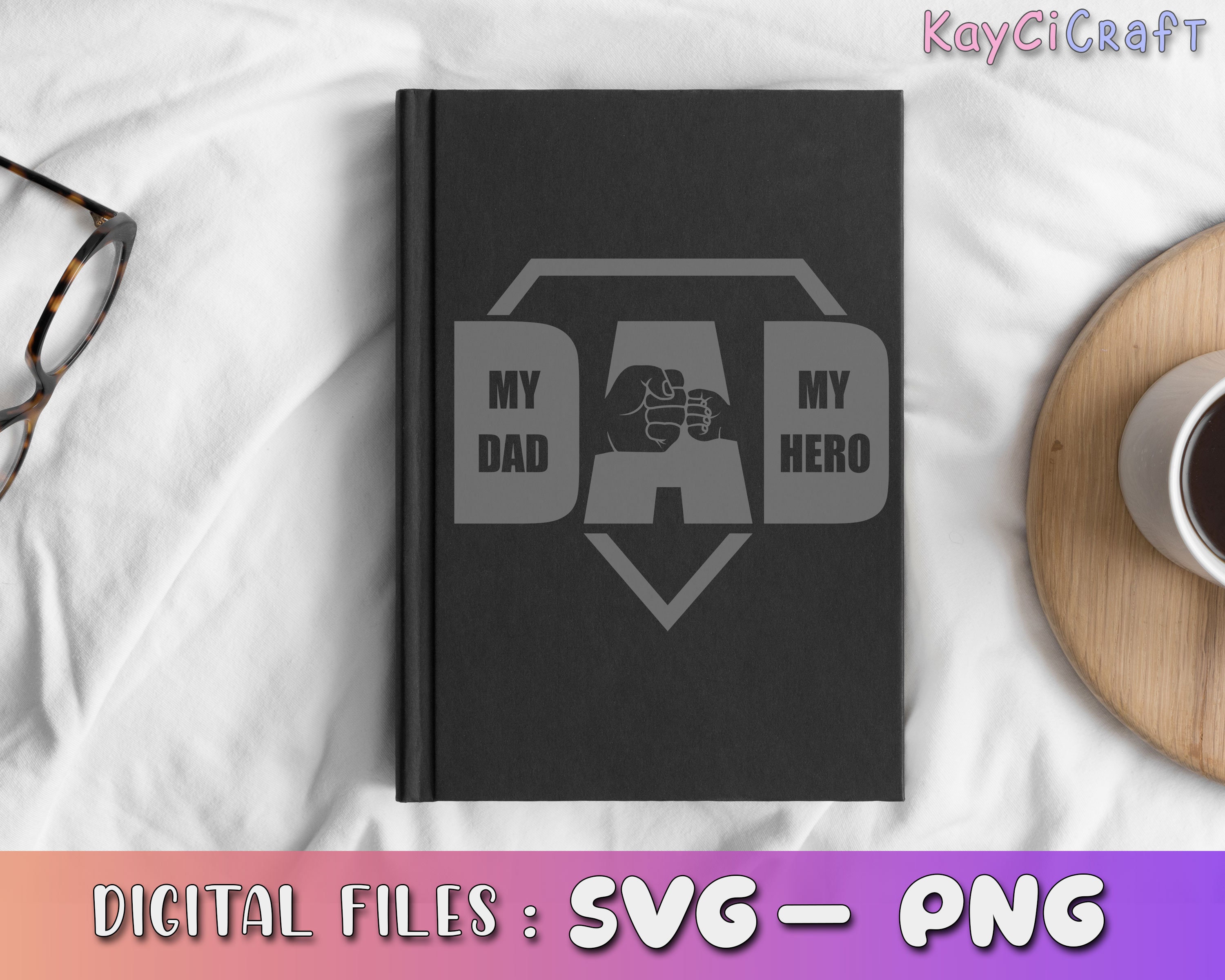 Dad and Baby Svg Hero Dad SVG Father and Son - Etsy