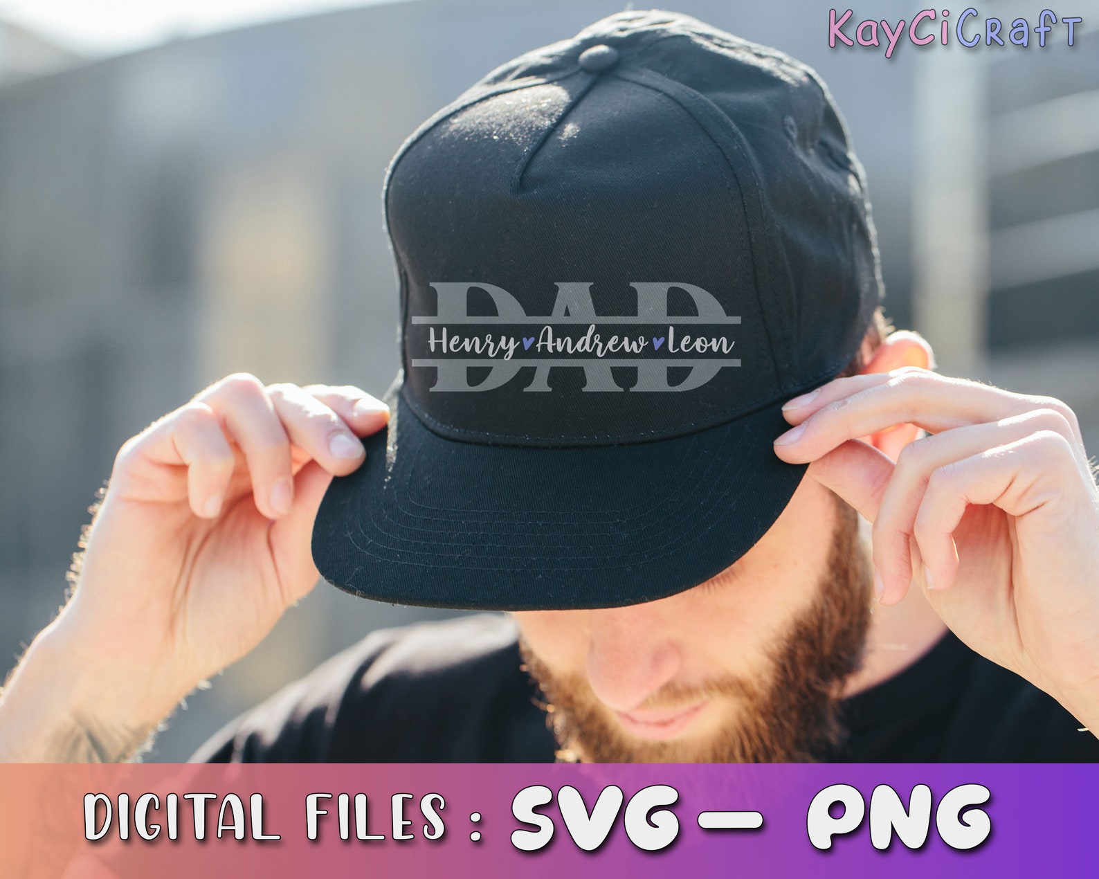 Dad Split Monogram SVG I Love You Dad SVG Father's Day - Etsy