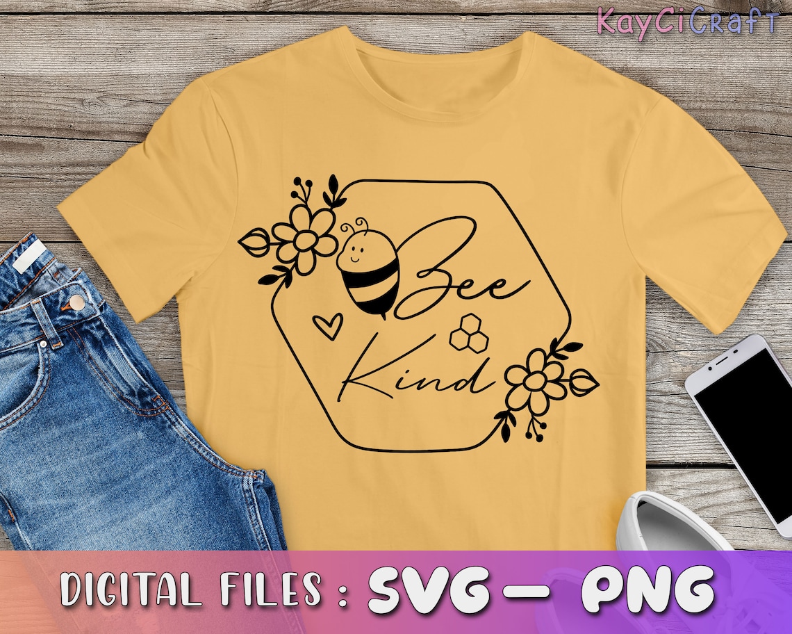 Bee Happy | Bee Kind | Bee Yourself | Cute Bee | Bee Svg Cricut | Bee ...