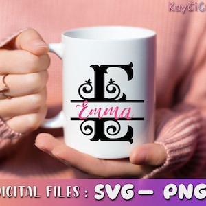 Vintage Split Monogram Alphabet SVG | Split Monogram Frame Alphabet ...