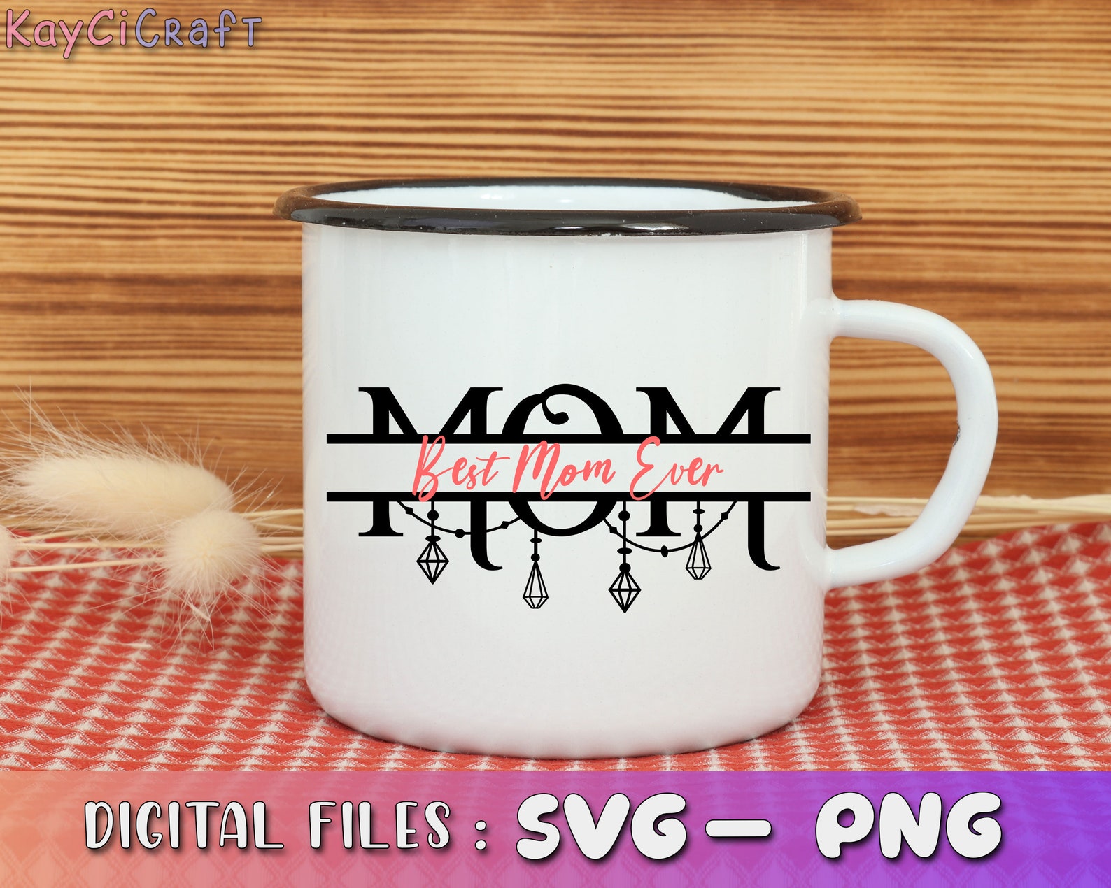 Mom Split Monogram SVG I Love You Mom SVG Mother's Day - Etsy