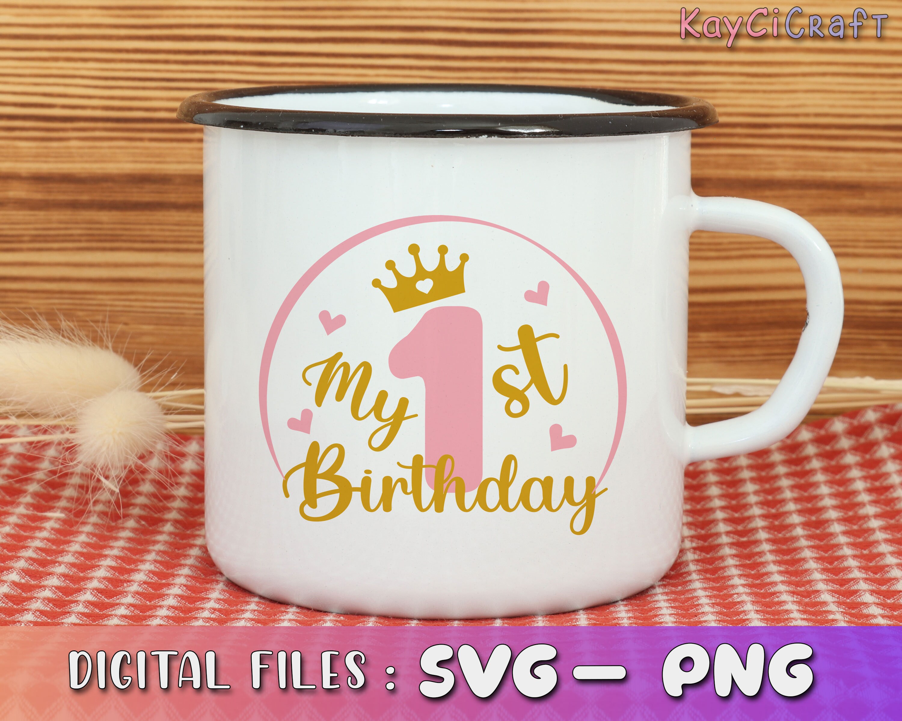 My 1st Birthday Svg / Birthday Svg / Birthday Girl Svg / | Etsy