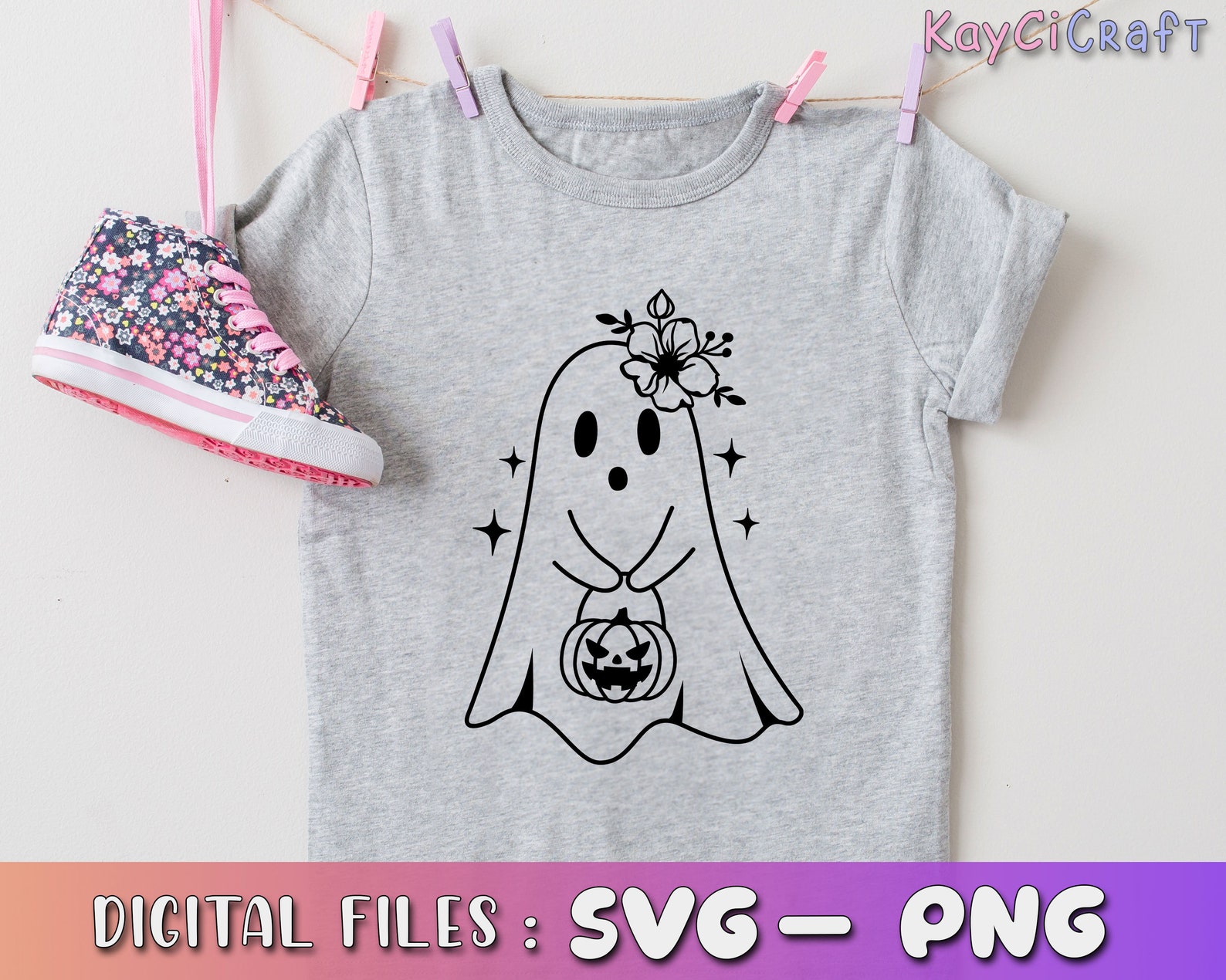 Ghost Bundle Svg / Floral Ghost Svg / Boo Svg / Halloween Shirt Svg ...