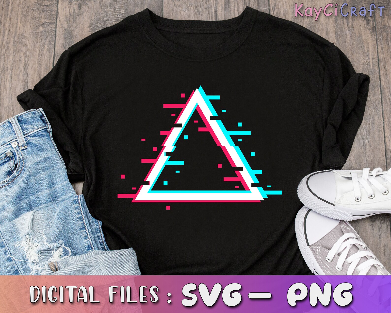 Glitch Effect Svg / Circle Svg / Square Svg / Triangle Svg / - Etsy