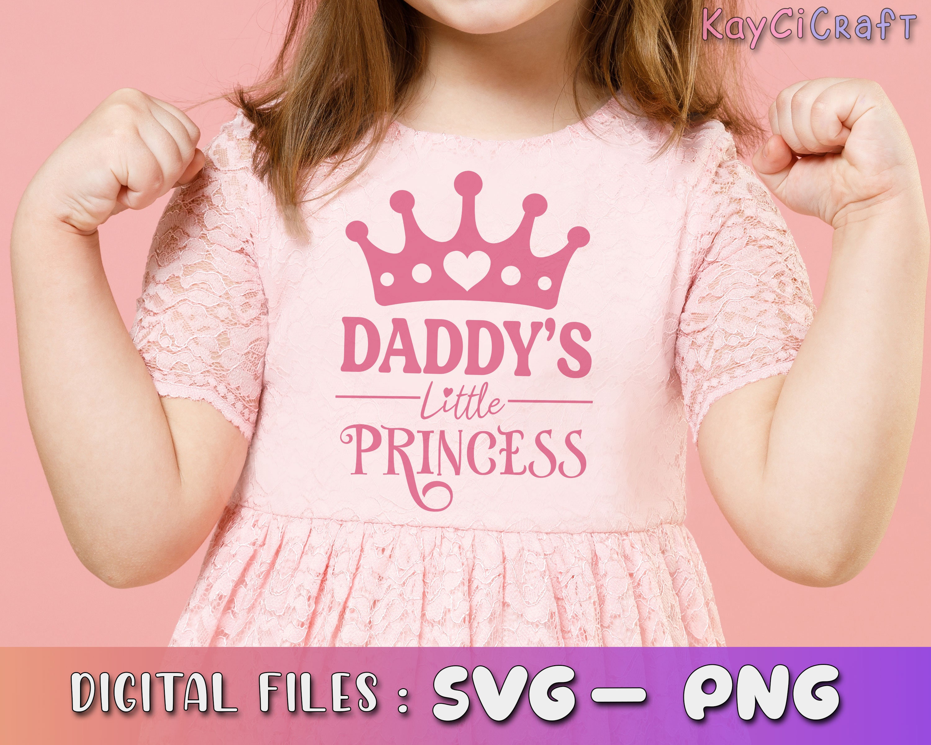 Daddy's Little Princess Svg | Daddy's Girl SVG | Father's Day Svg ...