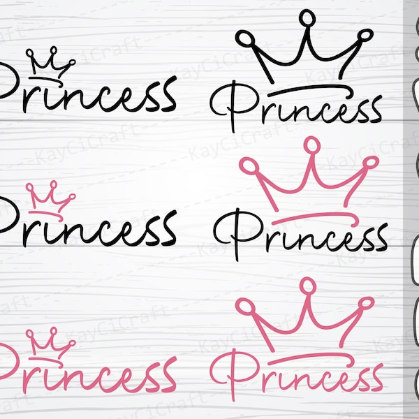 Princess Monogram - Etsy