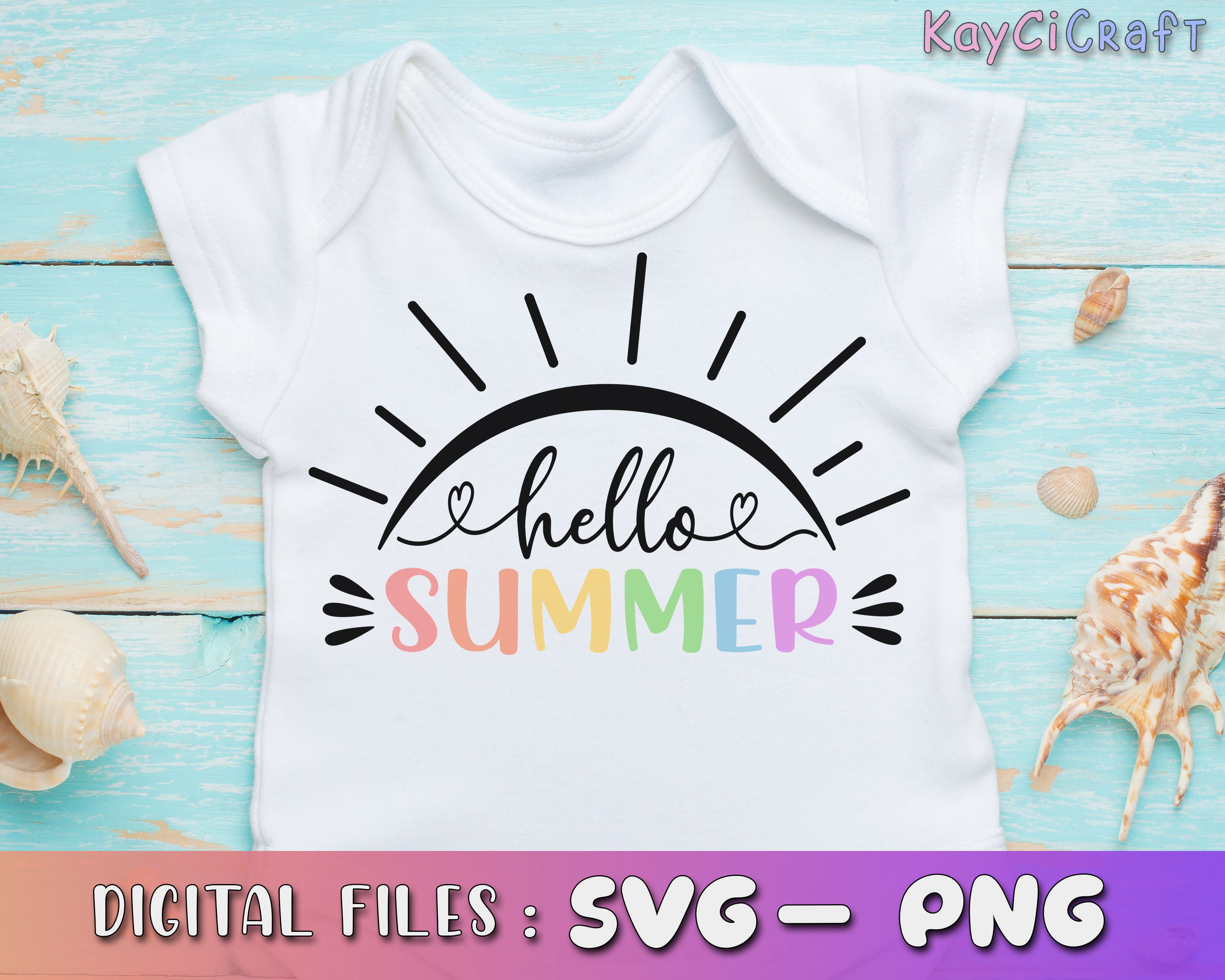 Hello Summer SVG / Summer SVG / Cute Summer Svg / Hello Summer - Etsy
