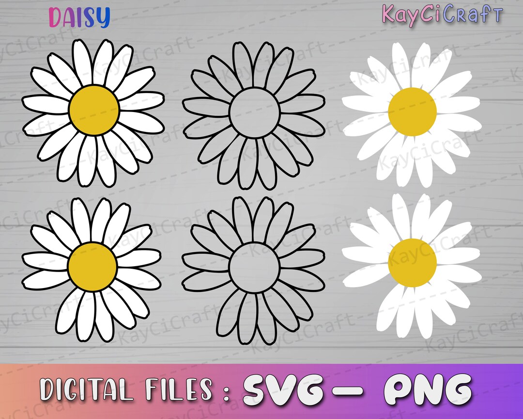 Daisy SVG Flower Svg Daisy Flower Svg Sunflower SVG Daisy Tshirt Svg ...