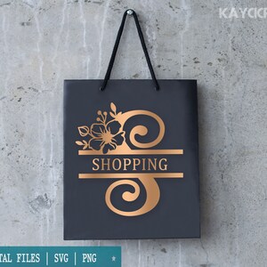 Floral Split Monogram Alphabet SVG | Split Monogram Frame Alphabet ...