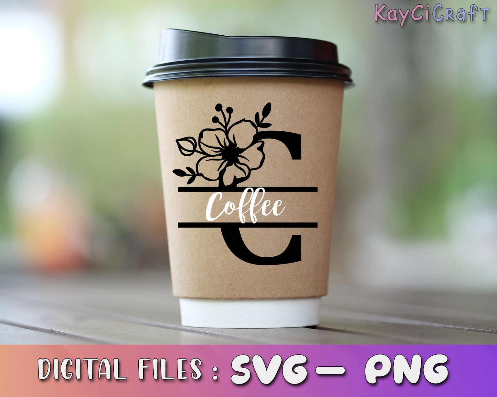Flower Split Monogram Alphabet SVG Split Monogram Frame | Etsy