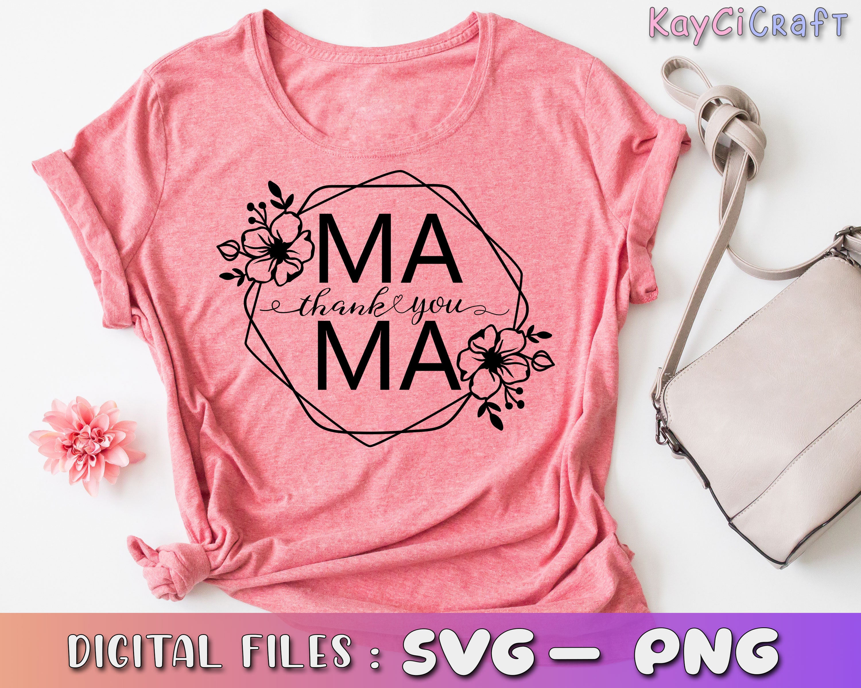 Mama Split Monogram SVG I Love You Mama SVG Mother's - Etsy