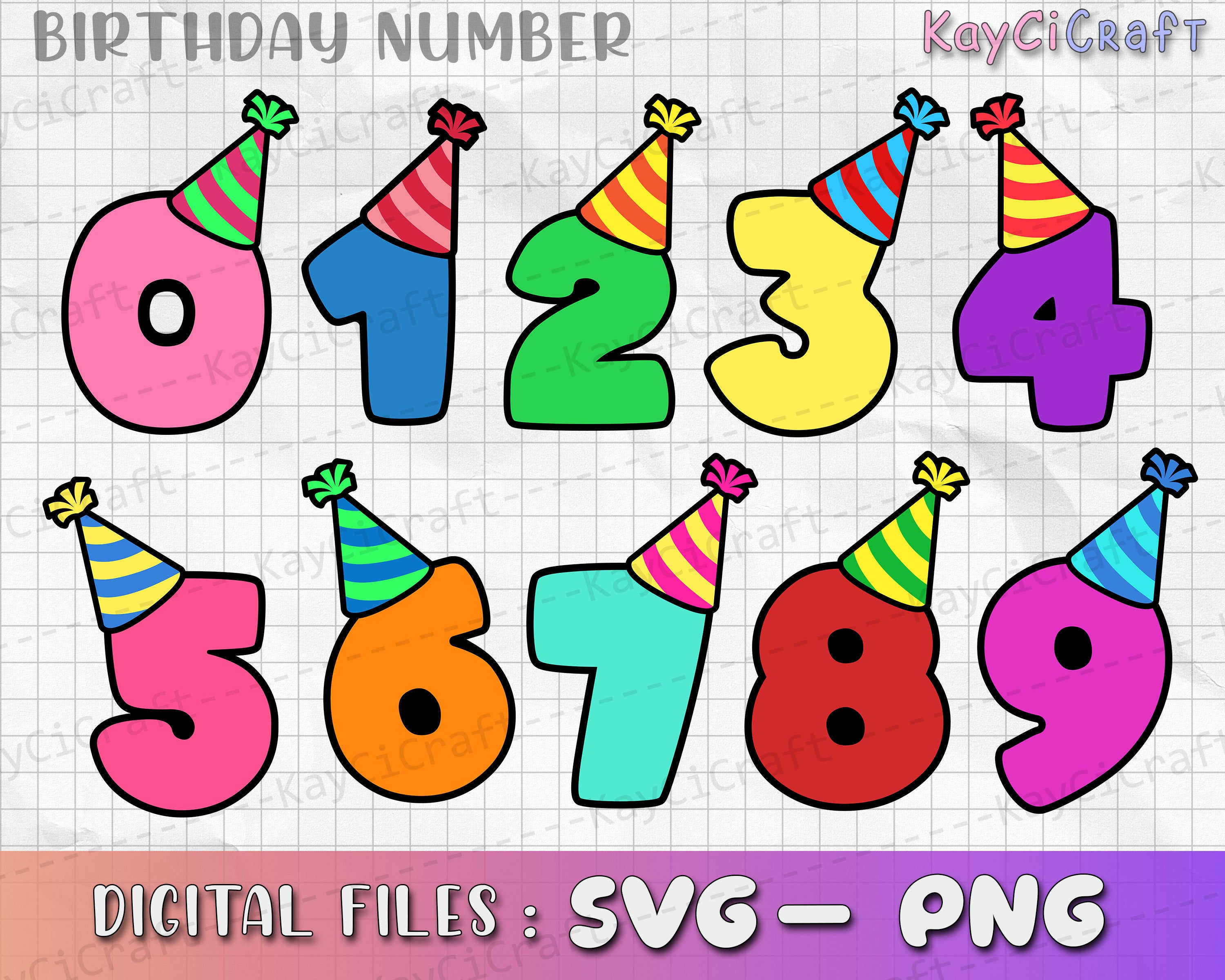 Personalized Birthday Number SVG Birthday Age Monogram SVG - Etsy Hong Kong