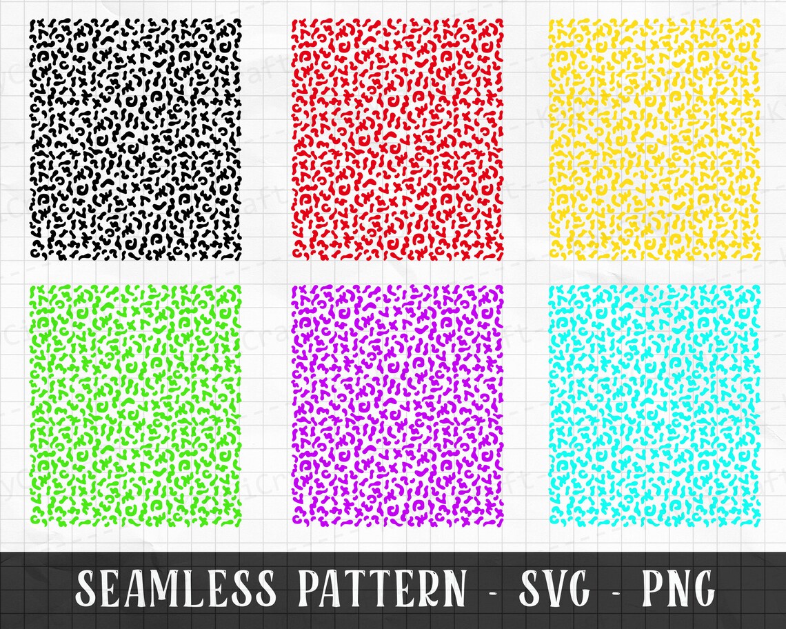 Seamless Animal Print Pattern SVG Seamless Animal Print - Etsy