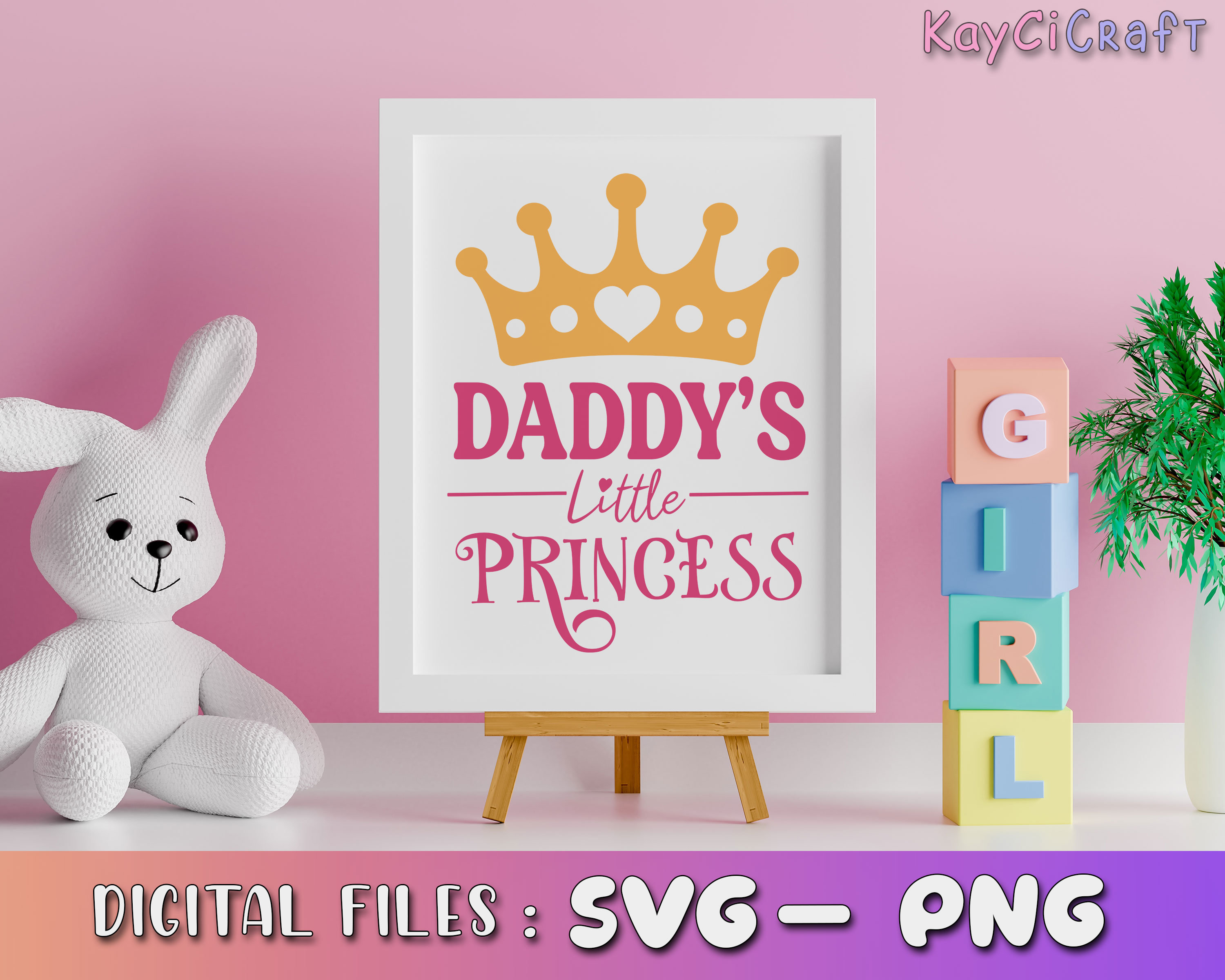 Daddy's Little Princess Svg | Daddy's Girl SVG | Father's Day Svg ...