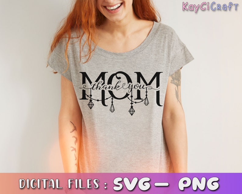 Mom Split Monogram SVG I Love You Mom SVG Mother's Day - Etsy