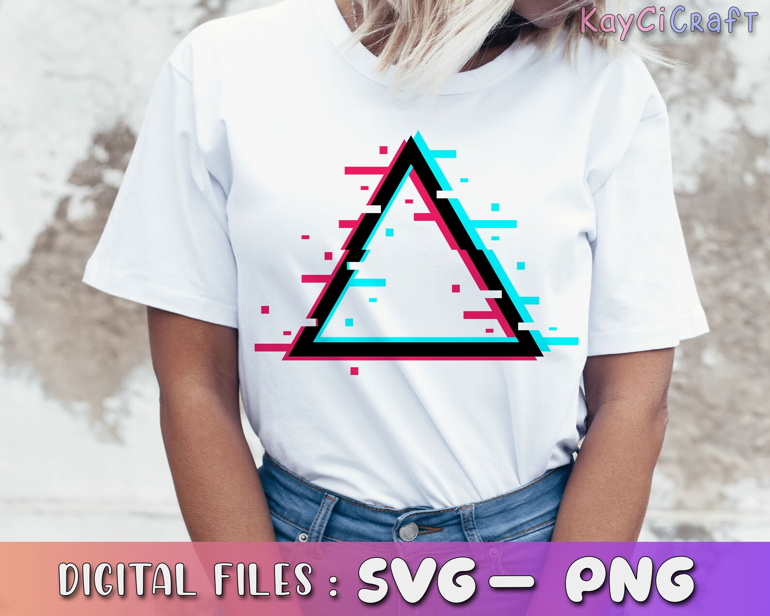 Glitch Effect Svg / Circle Svg / Square Svg / Triangle Svg / - Etsy