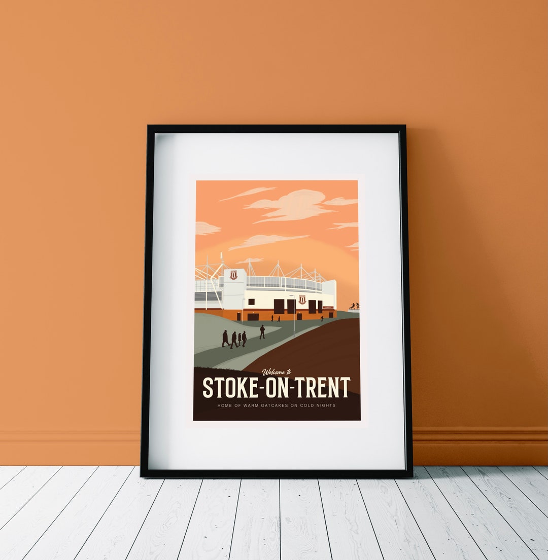 Stoke City Stadium - Art Print - Warm Oatcakes on Cold Nights - Etsy
