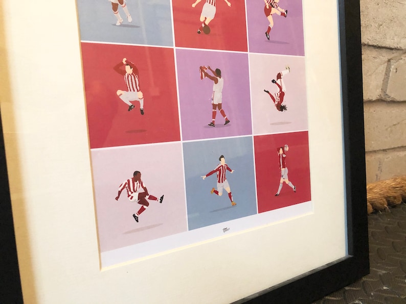 Striking Shapes Stoke City Art Print - Etsy UK