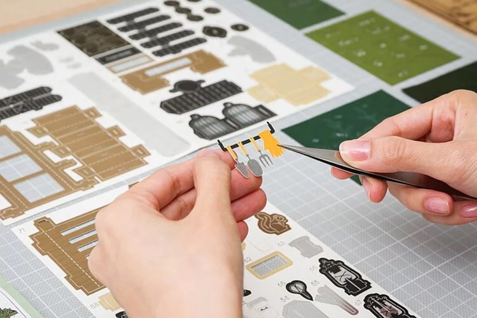 DIY Paper Craft Kit 3D Paper Crafts Fresh Herbs Store Flower - Etsy